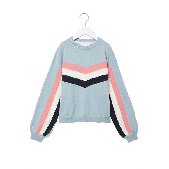 Spiritual Gangster | Shirts & Tops | New Spiritual Gangster Striped Block Party In Blue | Poshmark